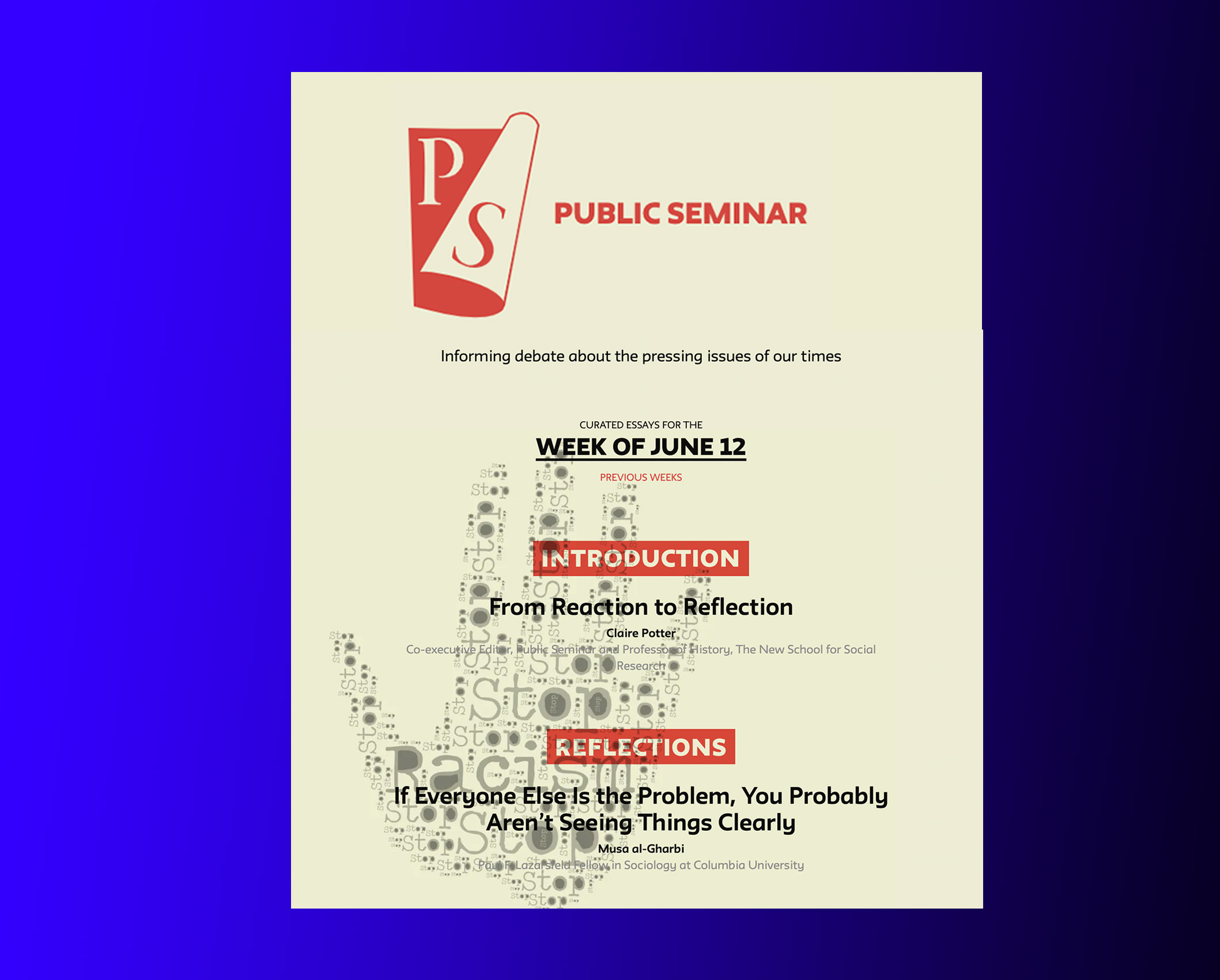 The vision of M4BL | Eurozine